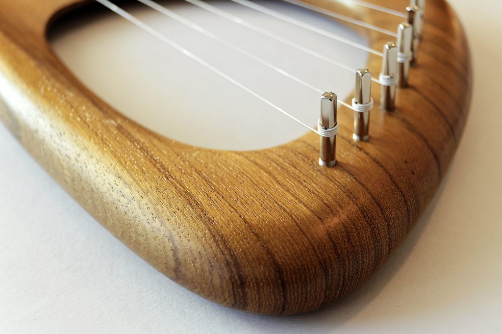 Walnut 12 String Diatonic Lyre - NISORIA